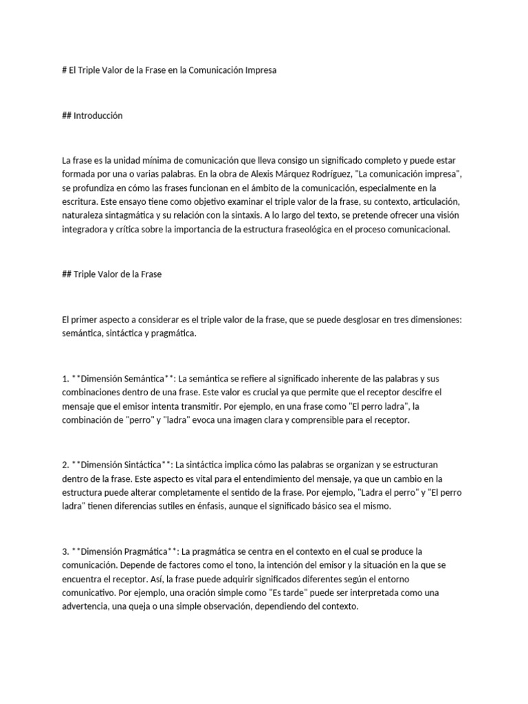Frase | PDF | Oración (Lingüística) | Comunicación