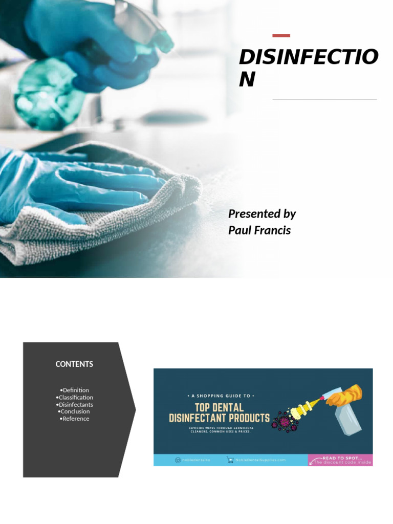 Disinfection: Types and Methods Explained | PDF | Disinfectant ...