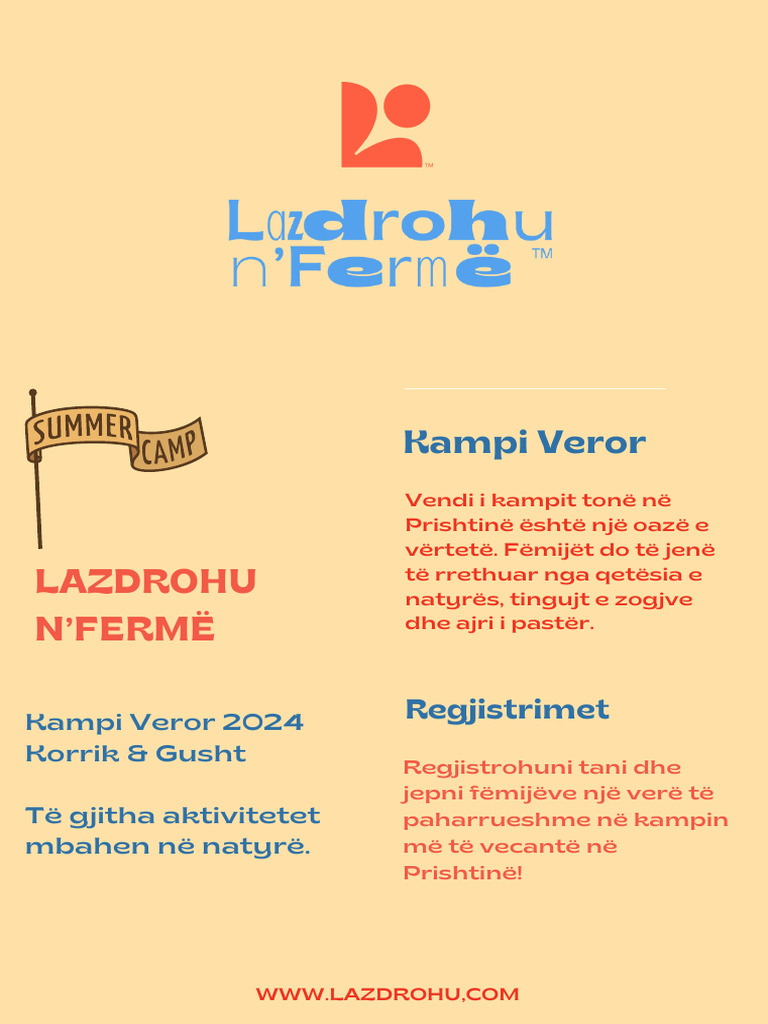 Programi I Kampit 5-9 Gusht | PDF