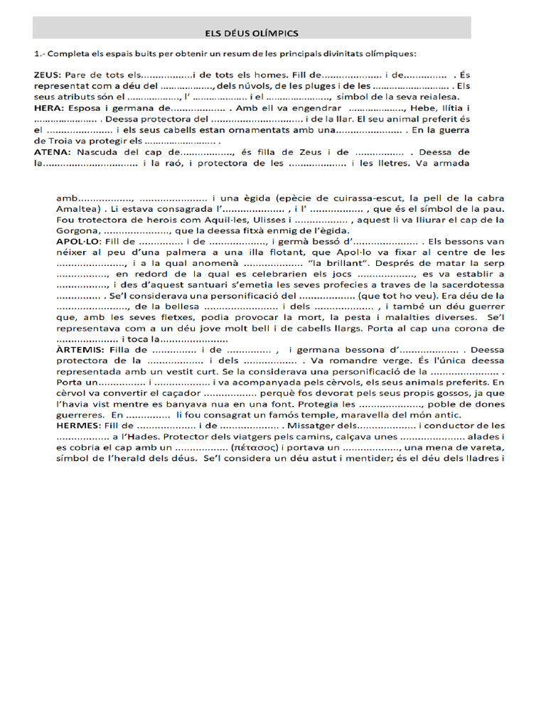 Cicles Mítics | PDF