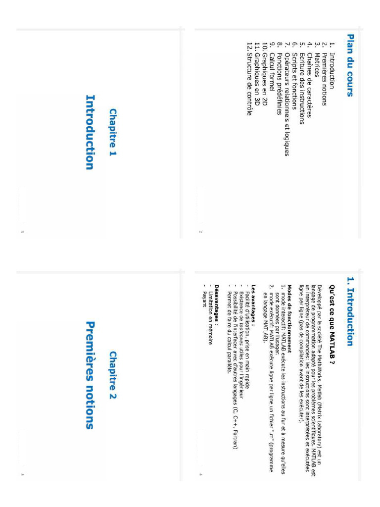 Initiation Matlab V2 Etudiants - Optimizer | PDF