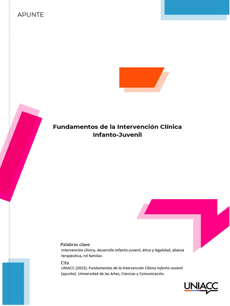 Psic0704 Apunte U1 | PDF | Sicología | Psicología clínica