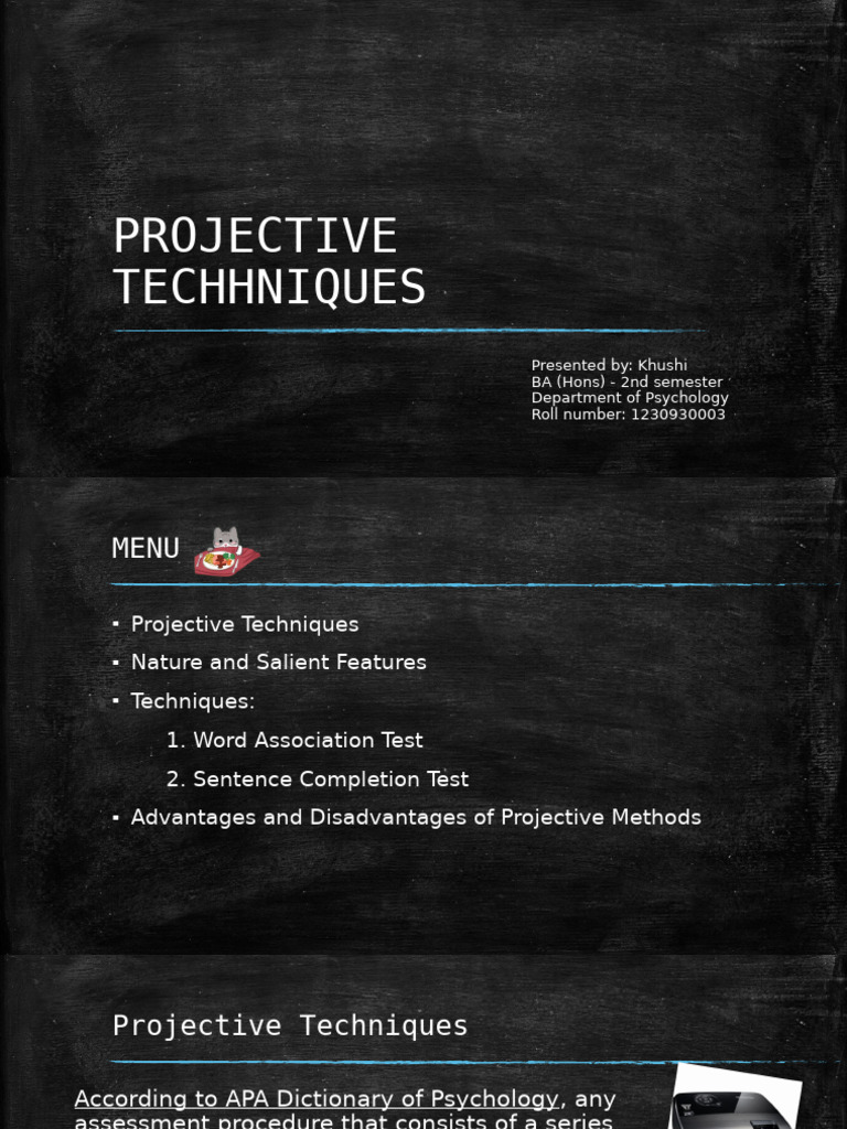 Projective Techniques | PDF | Attitude (Psychology) | Feeling