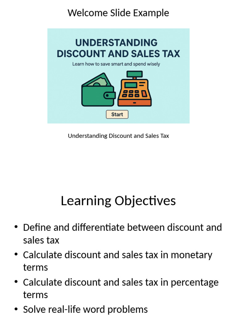 Discounts vs Sales Tax Explained | PDF