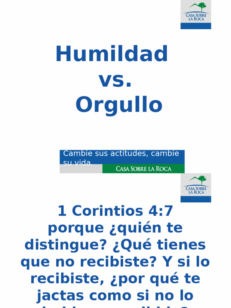 10-Humildad-vs.-orgullo-OK | PDF | Orgullo | Pecado