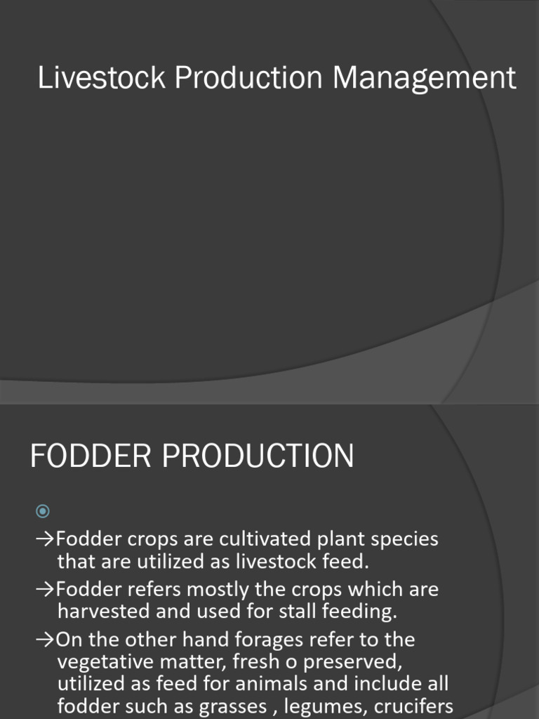 1687417306.1. Agronomical Practices For Fodder Production | PDF ...
