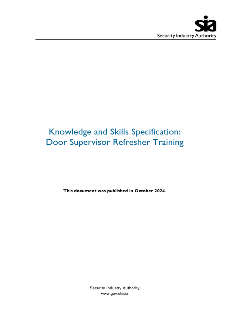 Sia Ds Refresher Specification 2024 | PDF