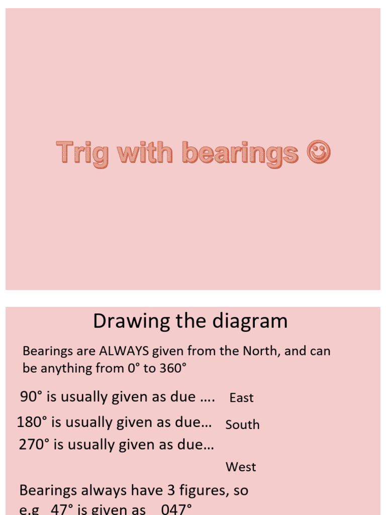 8e Sin and Cos Rule With Bearings | PDF | Classical Geometry | Geometry