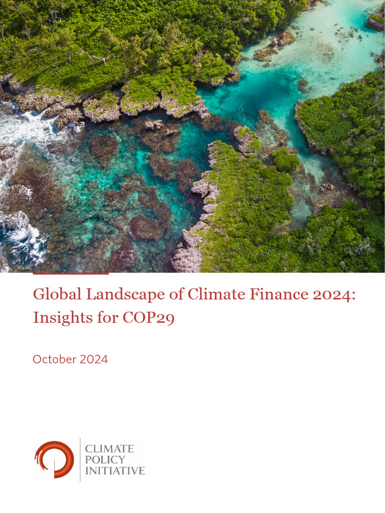 Global Landscape of Climate Finance 2024 | PDF | Climate Change ...