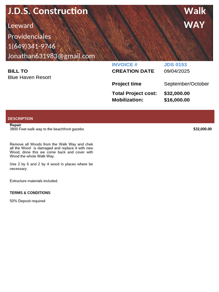 Cotizacion J.D.S. Construction-03 | PDF