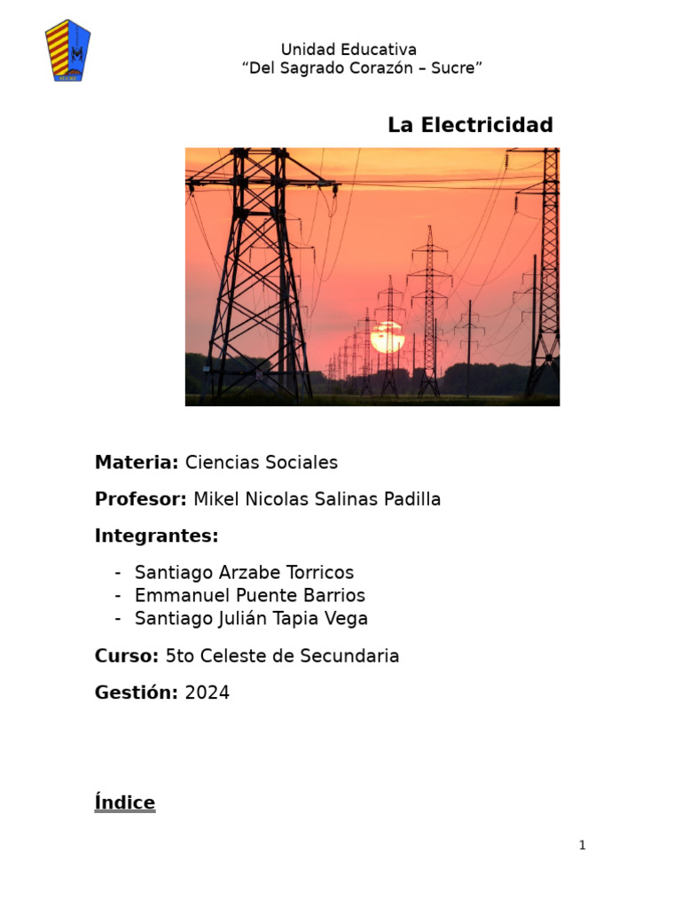 Historia y descubrimiento de la electricidad | PDF | Energía renovable ...