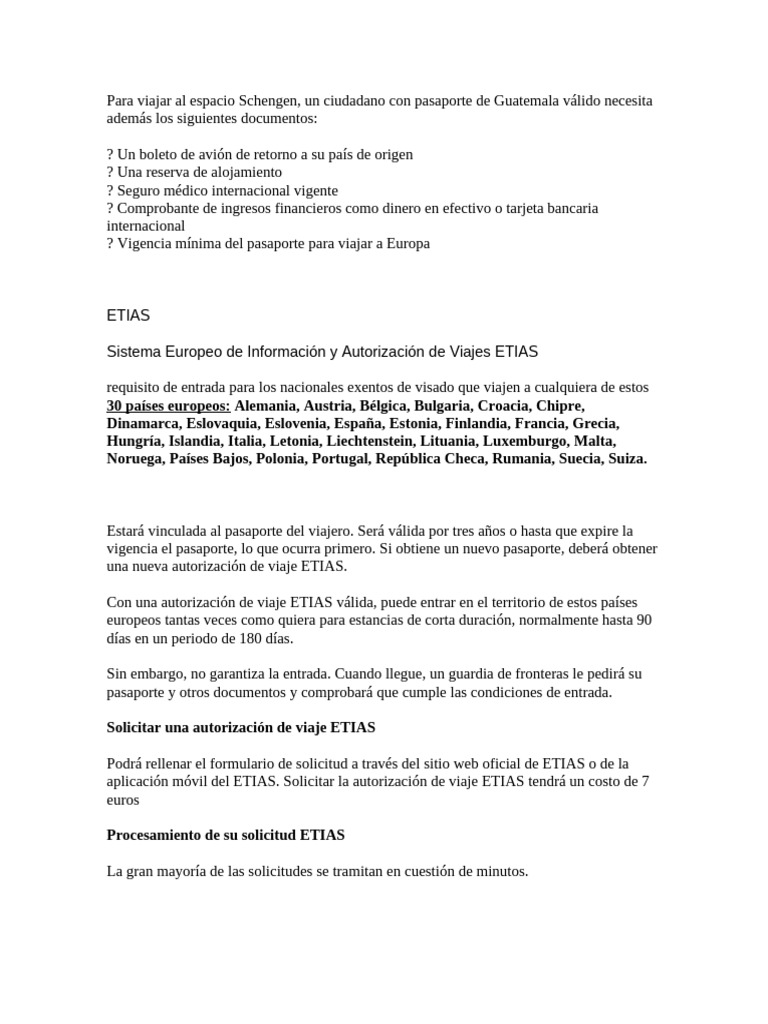 ESPACIO SHENGEN | PDF | Visa de viaje
