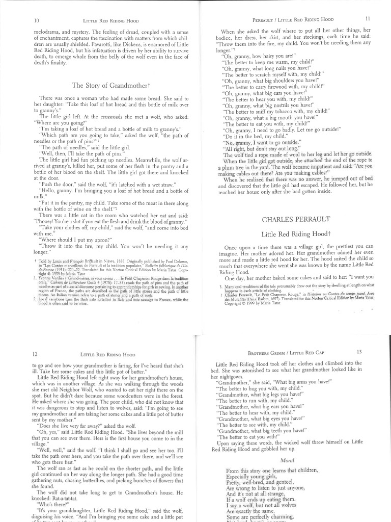 Little-Red-Riding-Hood Some Versions | PDF