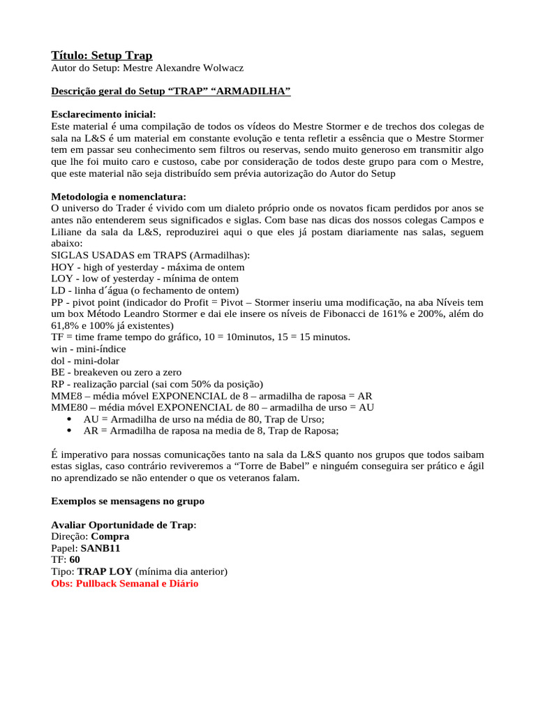 Trap System STORMER 2024 | PDF