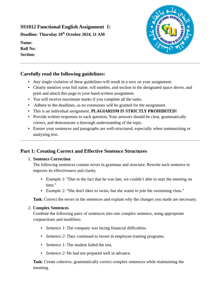 Functional English Assignment | PDF | Automation | Labour Economics