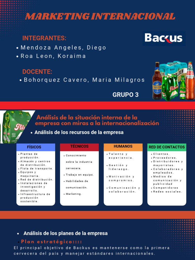 Presentación Final Backus - Grupo 3 | PDF | Business | Mercado (economía)