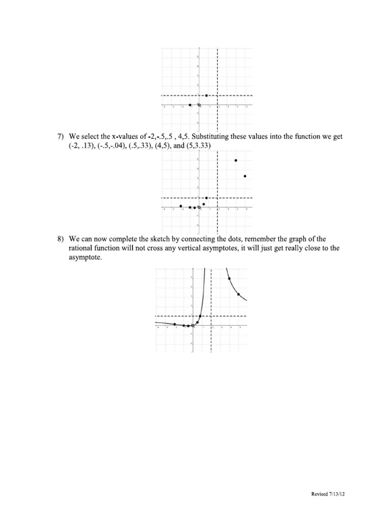Asymptotes and Graphing Rational Functions - 4 | PDF