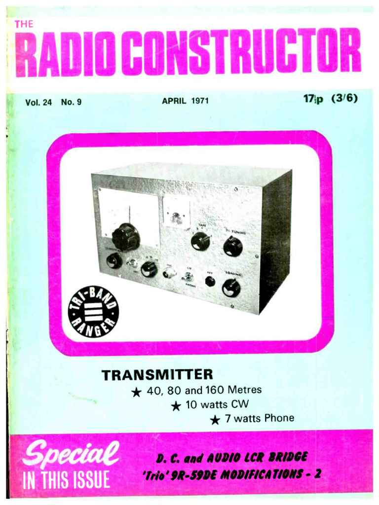 Radio Constructor 1971-04 | PDF | Resistor | Diode