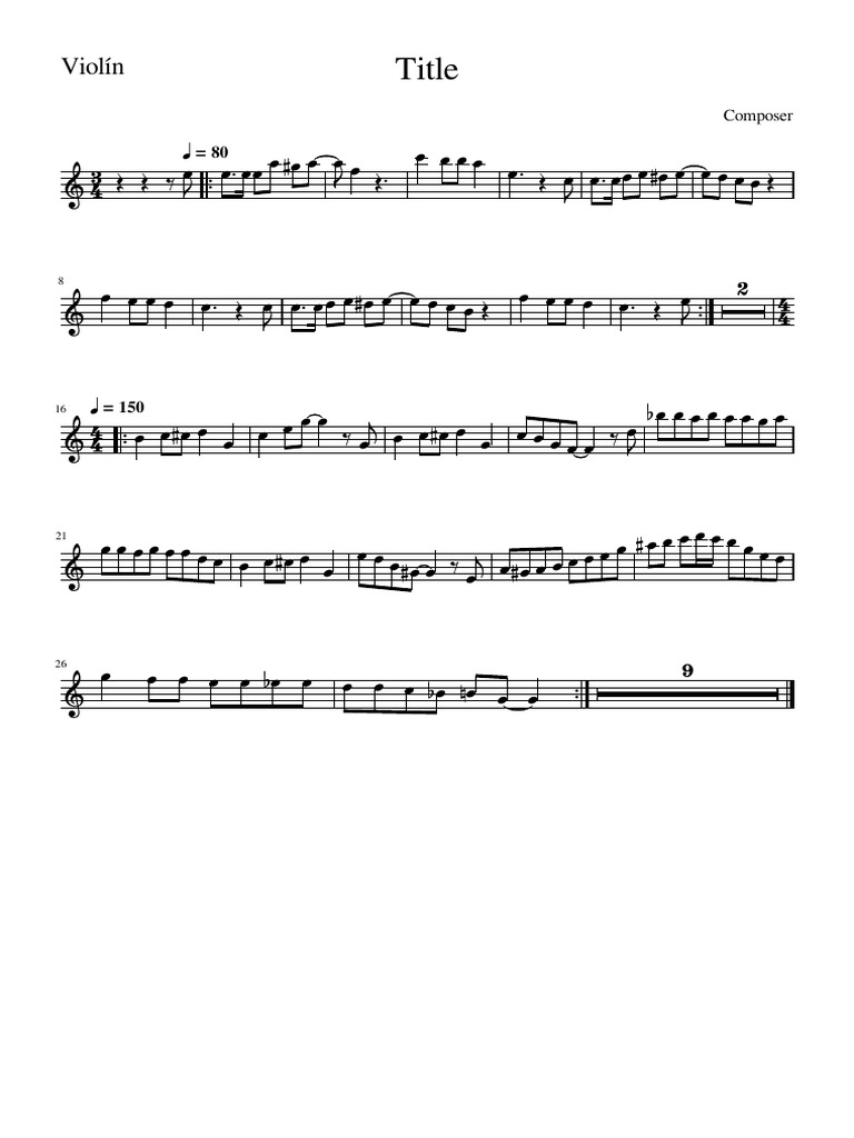 Camino y tierra (zamba)-Violín | PDF