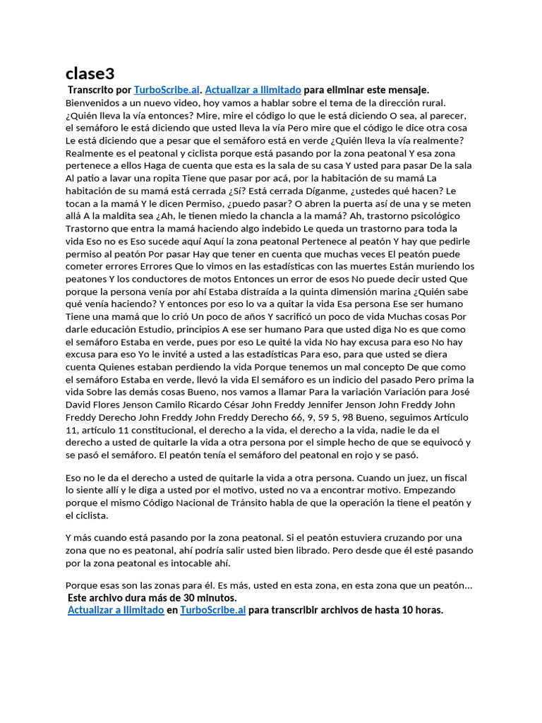 Clase 3 | PDF | Semáforo | Peatonal