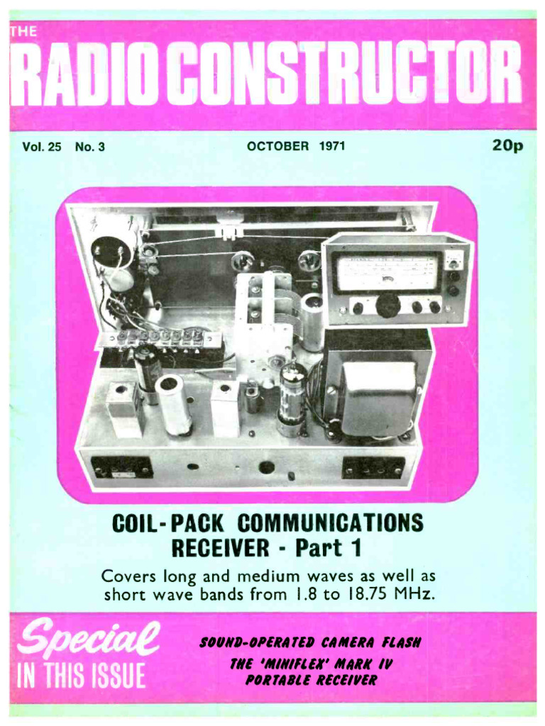 RADIO CONSTRUCTOR 1971-10 | PDF | Amplifier | Capacitor