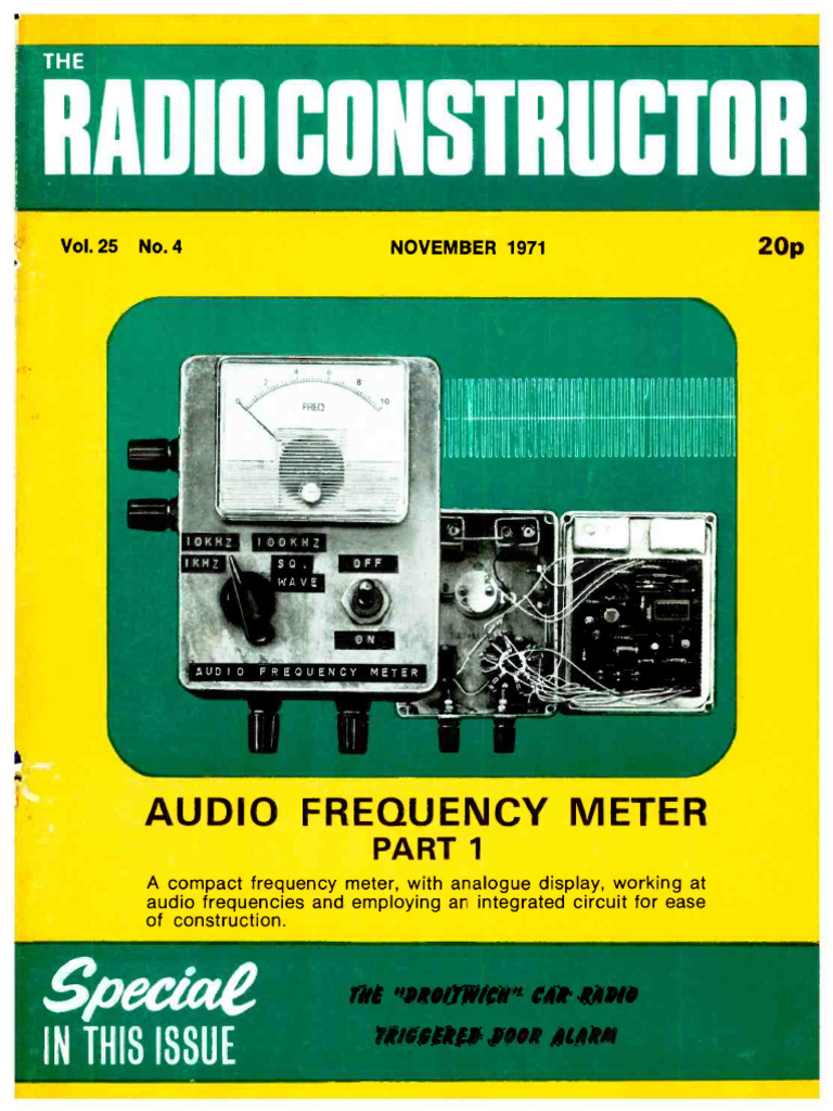 RADIO CONSTRUCTOR 1971-11 | PDF | Electronic Oscillator | Amplifier