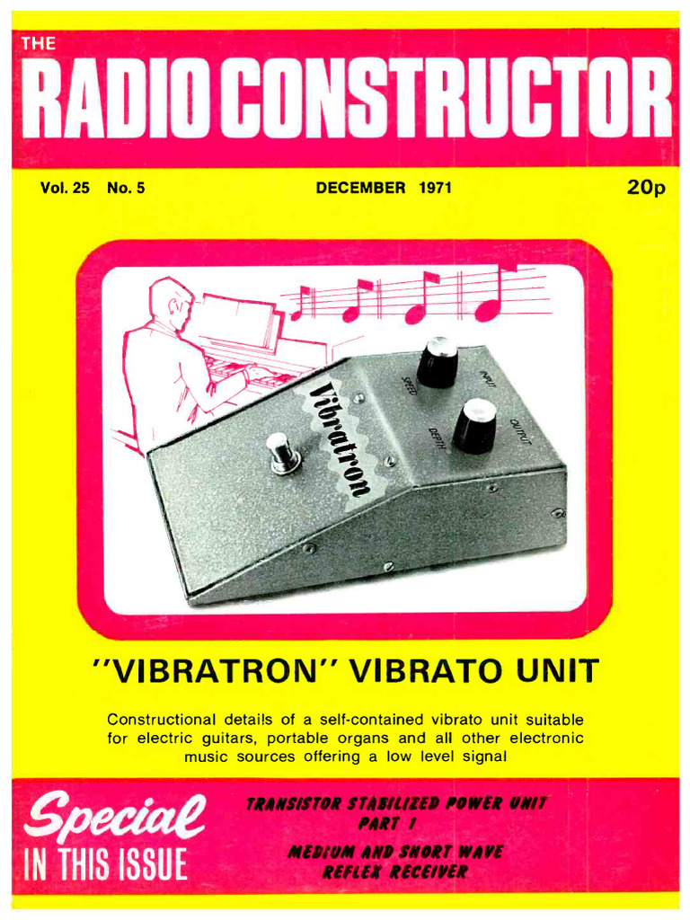 Vibratron Vibrato Unit Construction Guide | PDF | Amplifier | Computer ...