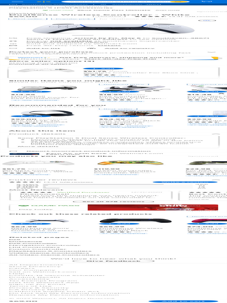 DualSense Controller Availability at Walmart | PDF | Play Station ...