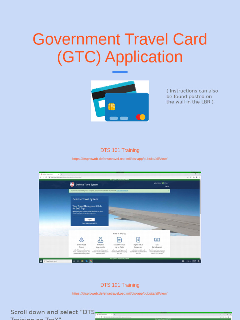 Government Travel Card GTC Application | PDF | Password | Email Address