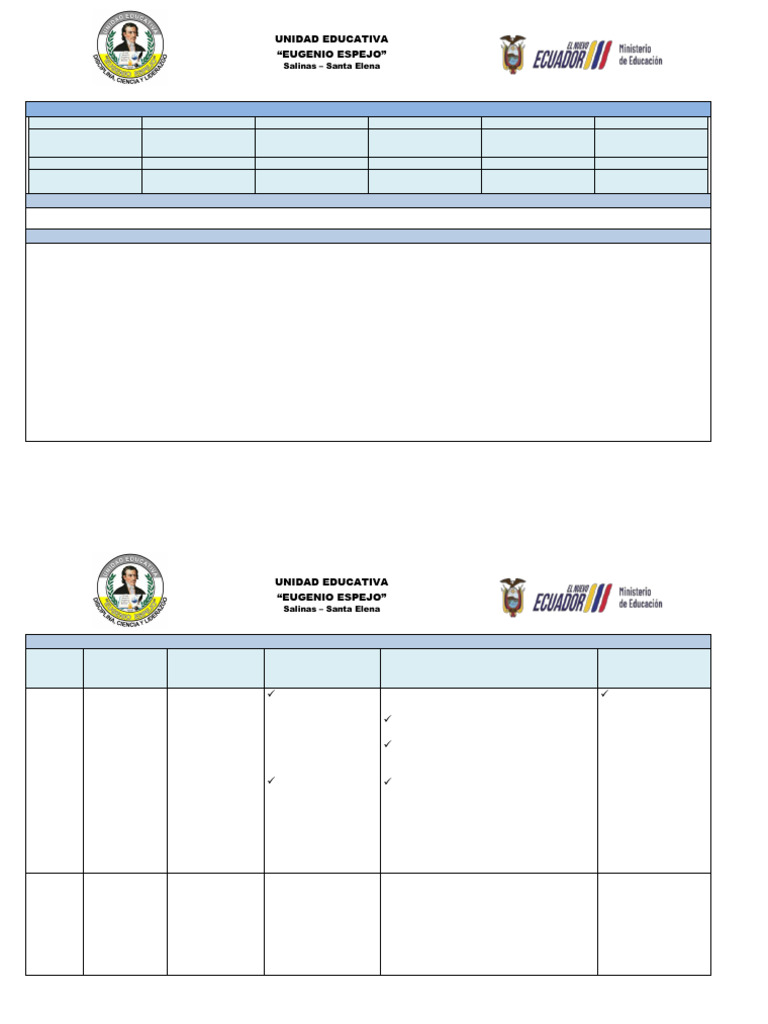 Plan 1T Eca 9no A 2024 | PDF | Aprendizaje | Creatividad