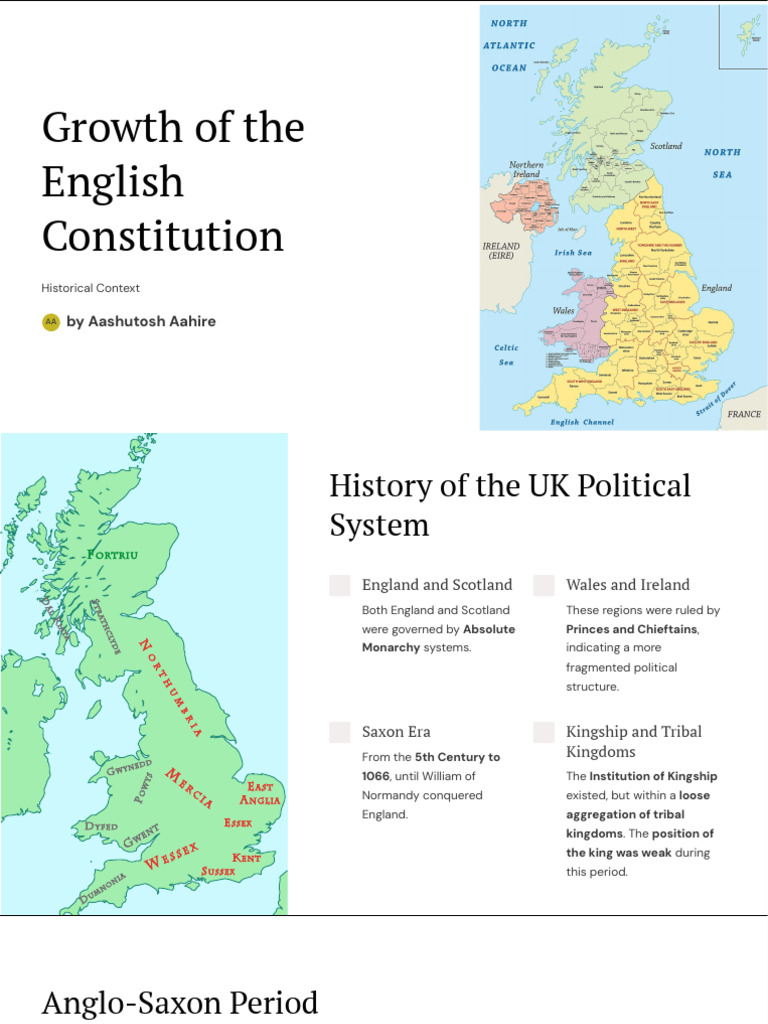1.1 Growth of The English Constitution | PDF | Monarchy Of The United ...