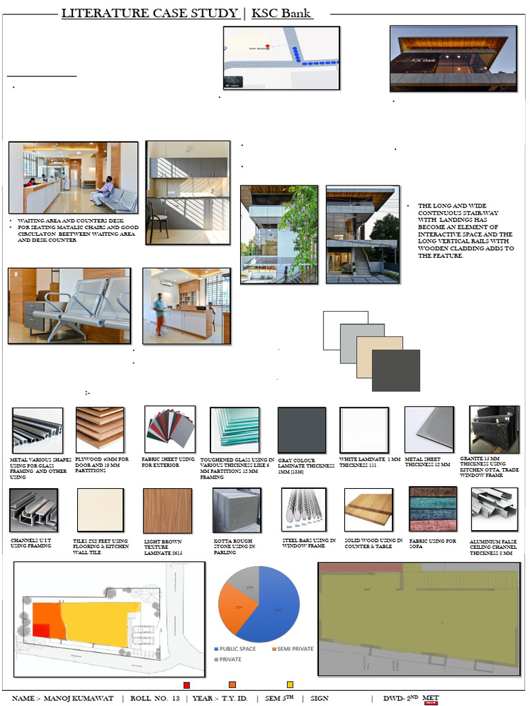 KSC Bank Kochi: Architectural Overview | PDF | Framing (Construction ...