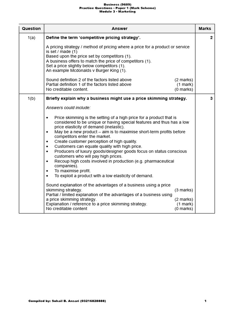 Module 3 - P1 Questions - MS | PDF | Sampling (Statistics) | Demand
