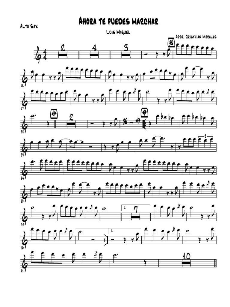 Ahora Te Puedes Marchar (Luis Miguel) | PDF