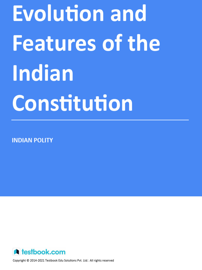 Evolution of the Indian Constitution | PDF | British Raj | Constitution