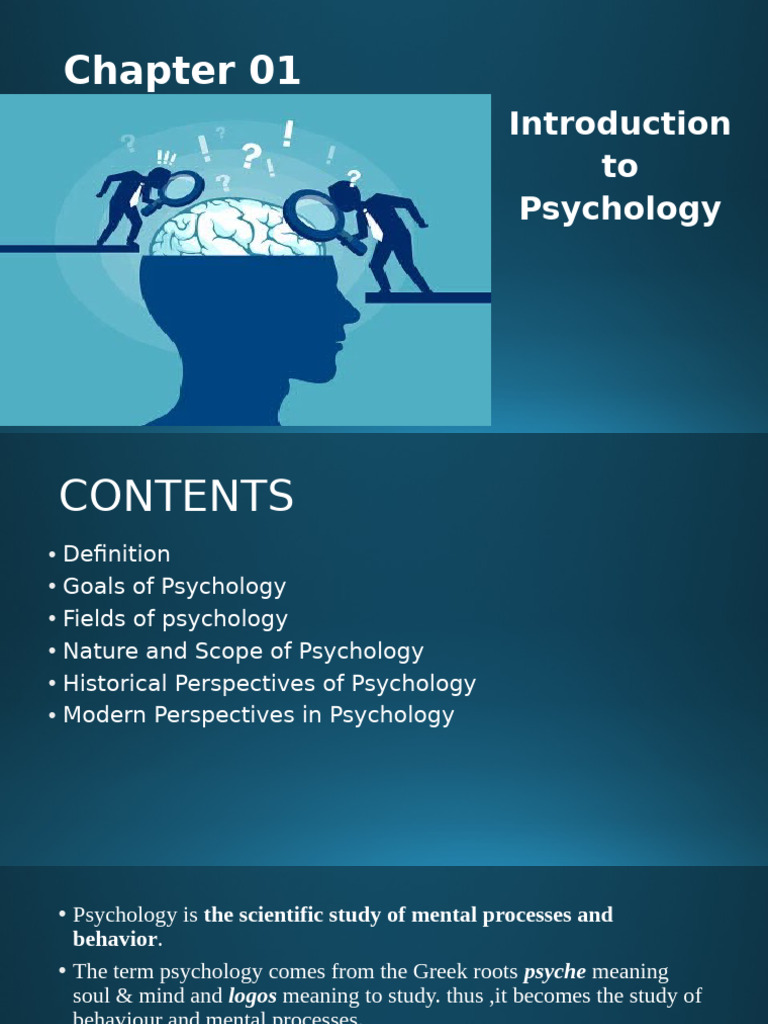 Introduction to Psychology Concepts | PDF | Psychology | Cognition