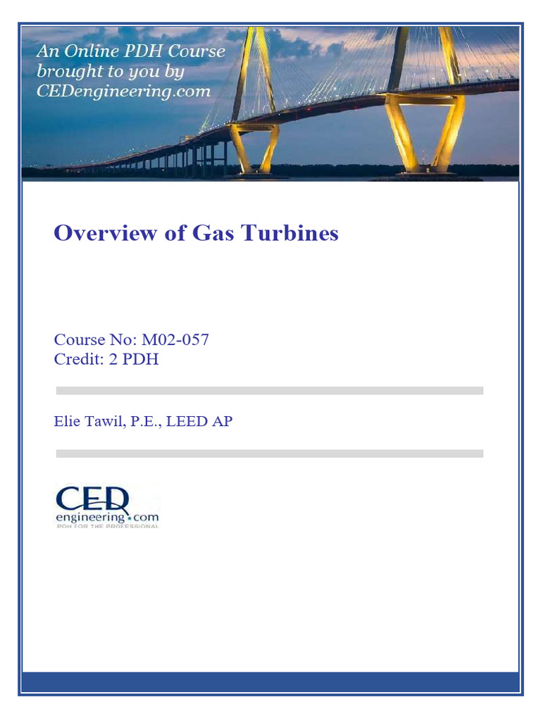 M02-057 - Overview of Gas Turbines - US | PDF | Turbine | Internal Combustion Engine