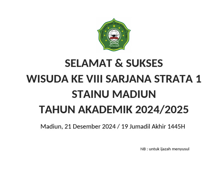 Tabung Wisuda | PDF