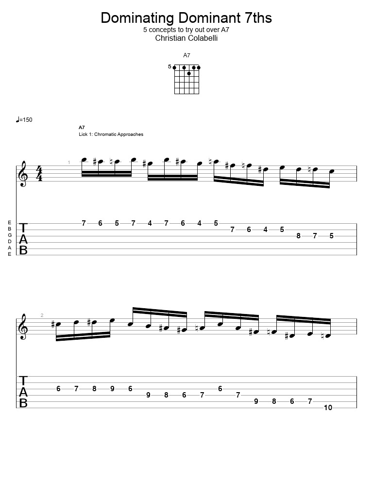 Dominating Dominant 7ths 2 | PDF | Melody | Musical Techniques