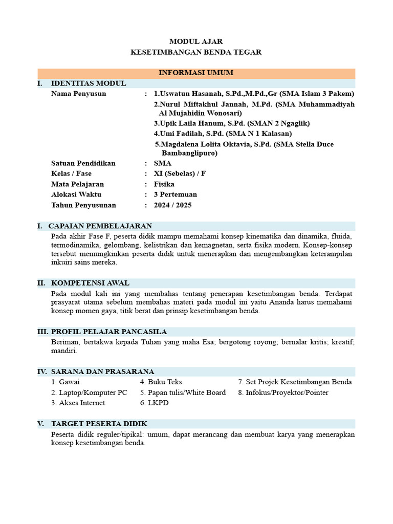 KEL 4_Modul Ajar Berbasis STEM.docx | PDF