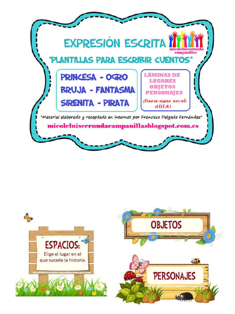 Expresiã N Escrita Plantillas Cuentos | PDF
