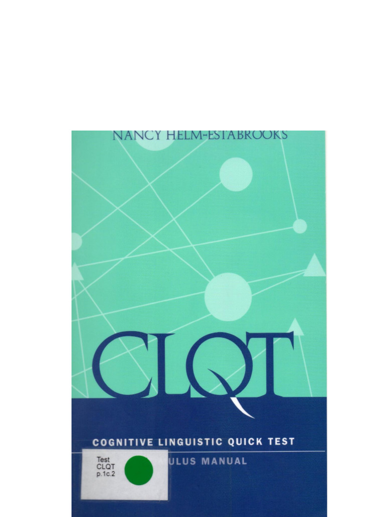 CLQT Estimulos | PDF