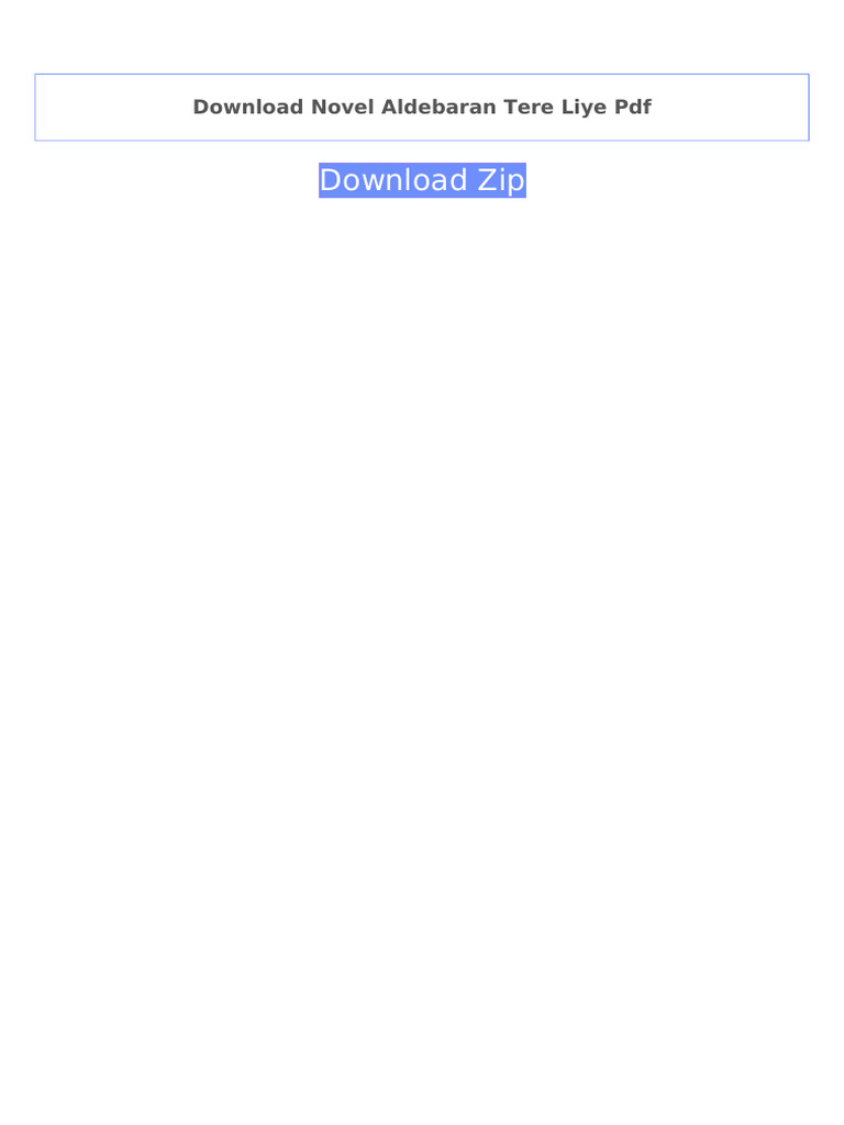 ? Download REPACK Novel Aldebaran Tere Liye PDF | PDF