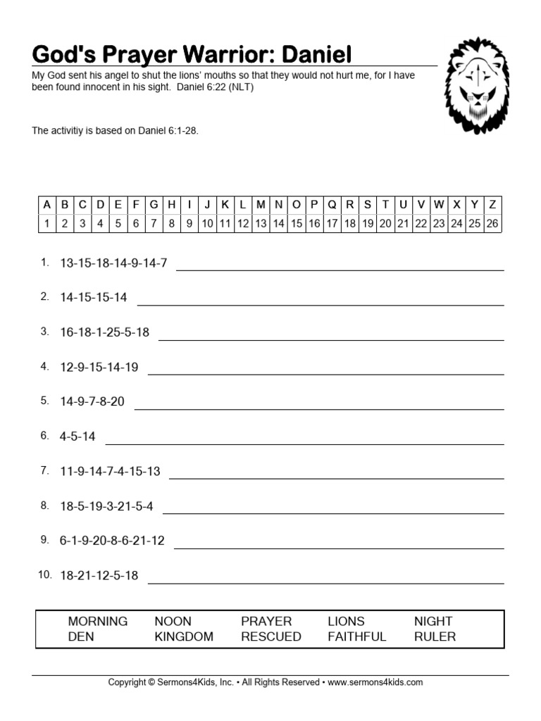 Gods Prayer Warrior Daniel Decoder | PDF