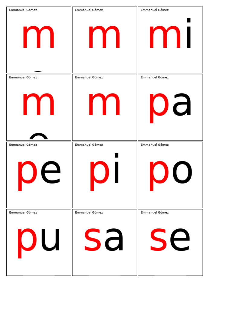 Fichas Combinaciones | PDF