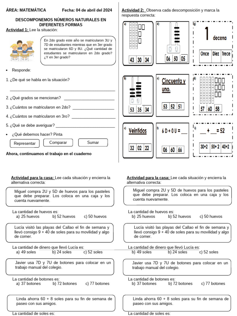 Fichas Mate 4 - 04 | PDF