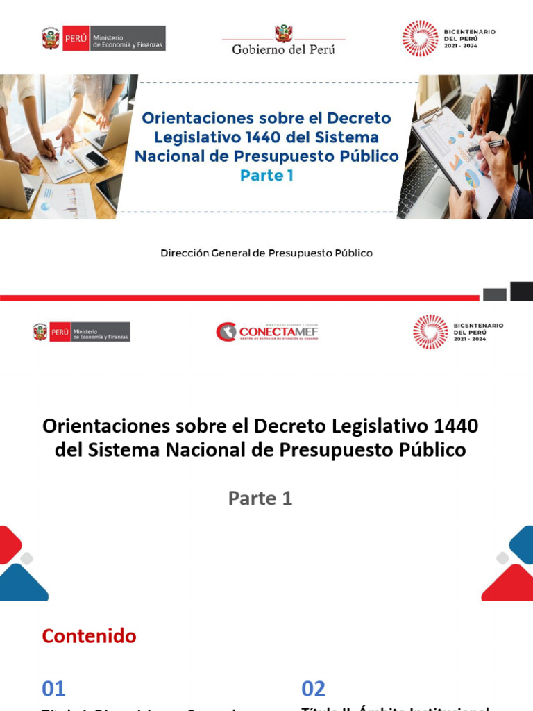 Orientaciones sobre el DL 1440 en Perú | PDF | Presupuesto ...