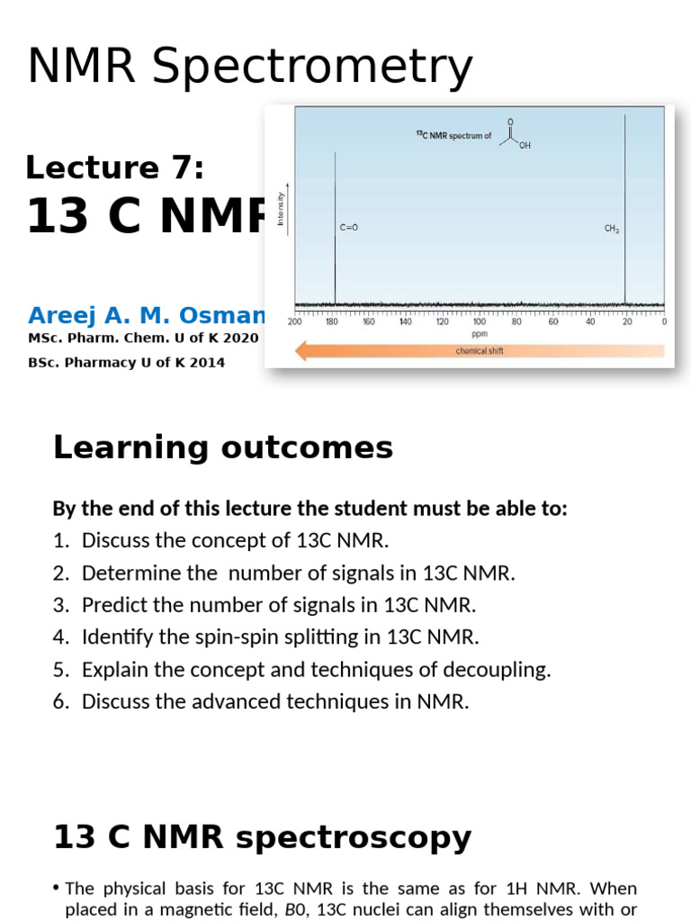 Predicting Peaks in 13C DEPT NMR | PDF | Carbon 13 Nuclear Magnetic ...