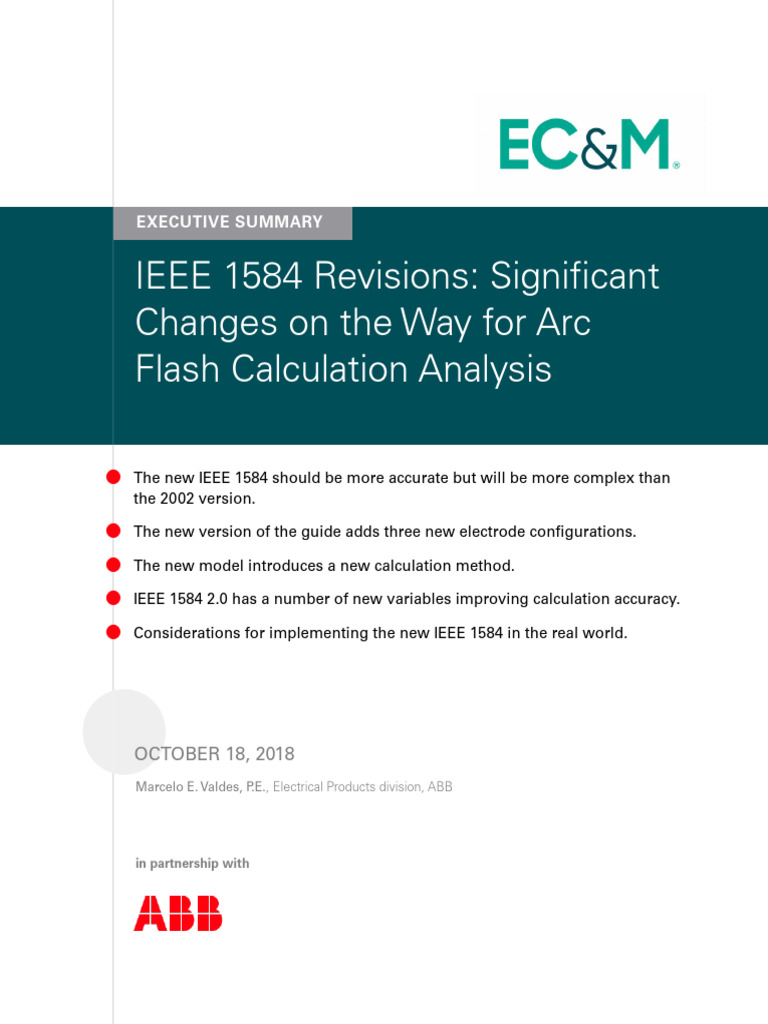Informa Abb 20181018 - Ieee 1584 Revisions - v5 | PDF