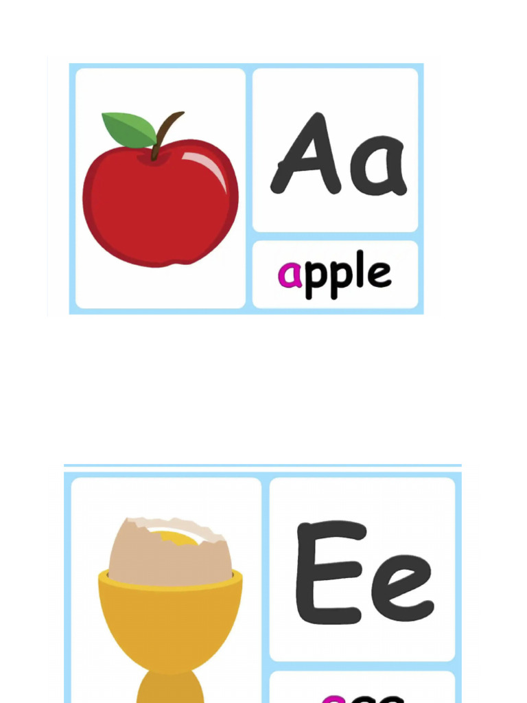 FLASHCARDS VOWELS | PDF